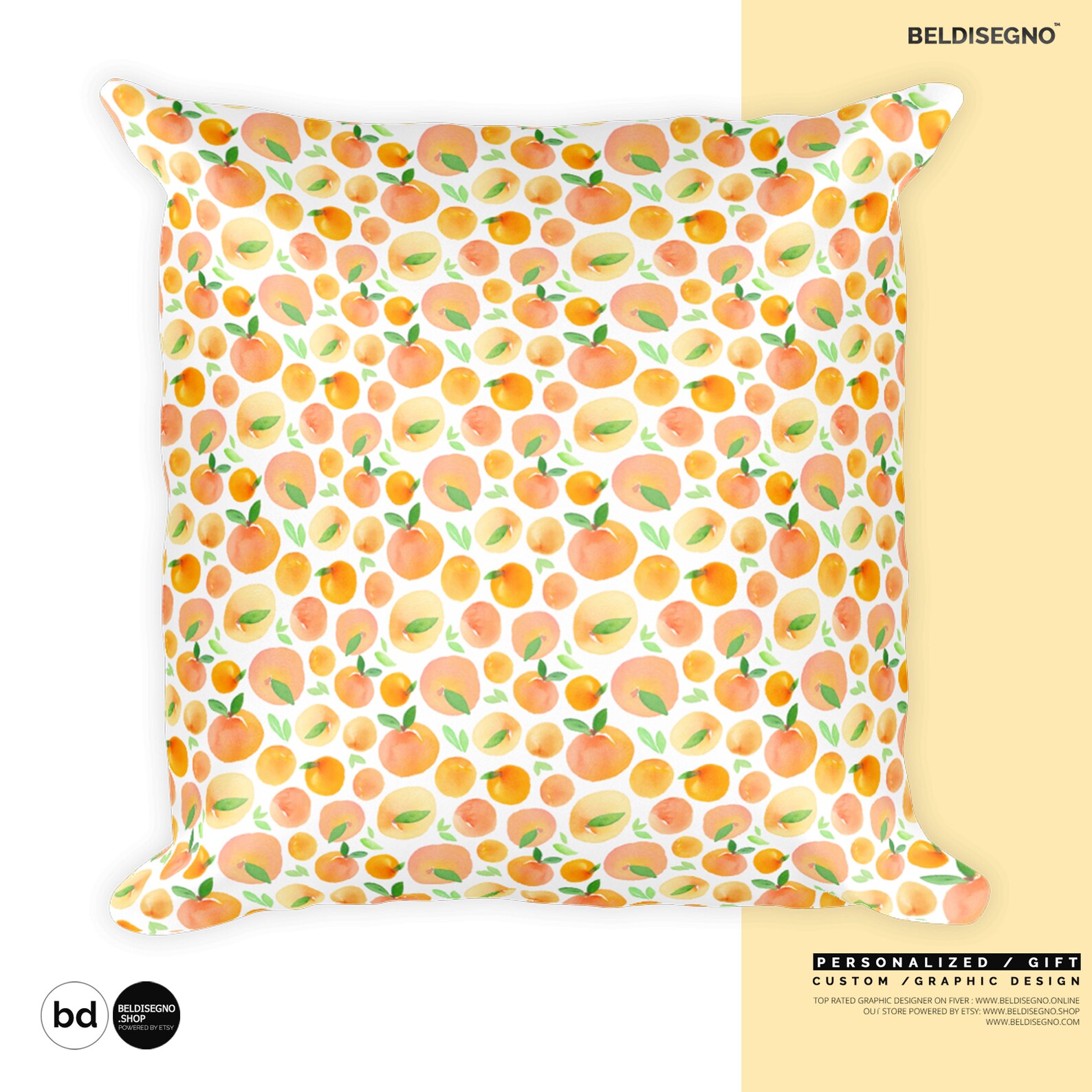 Personalized Faux Suede Square Pillow Case Custom Pillow | Etsy