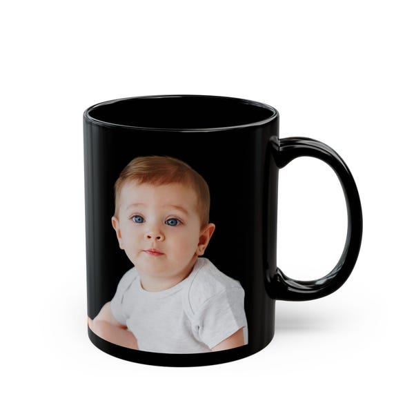 Custom Black Mug - Etsy