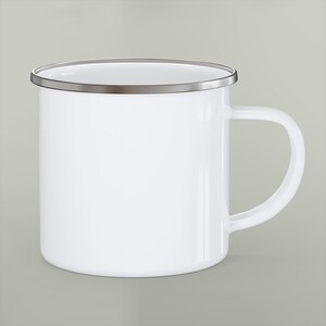 Personalized Enamel Campfire Mug: Custom Photo, Text & Logo - Etsy