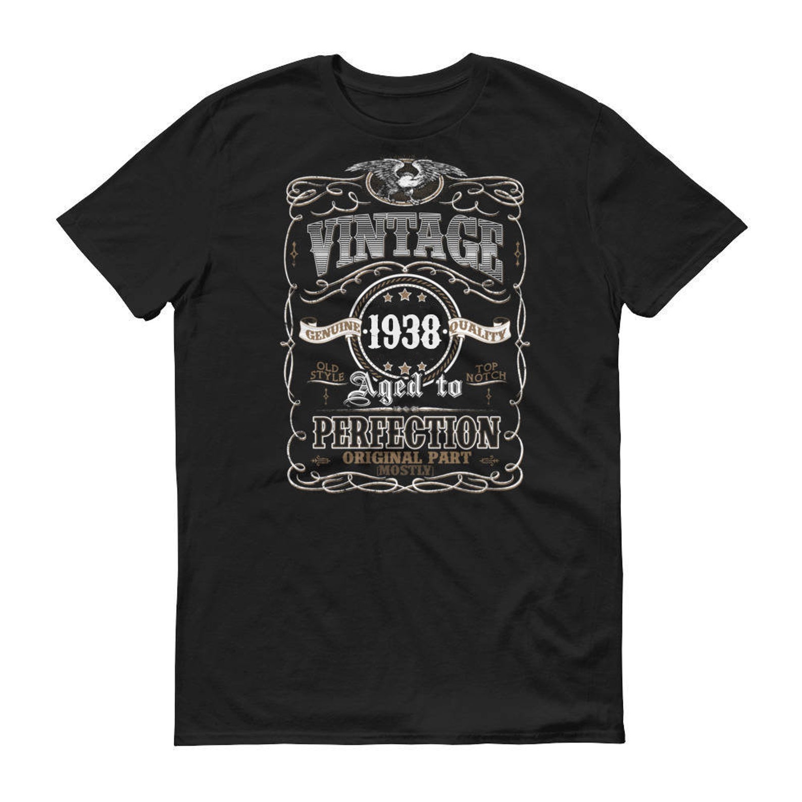 1938 Birthday T Vintage Born In 1938 T Shirt For Men 84th Etsy