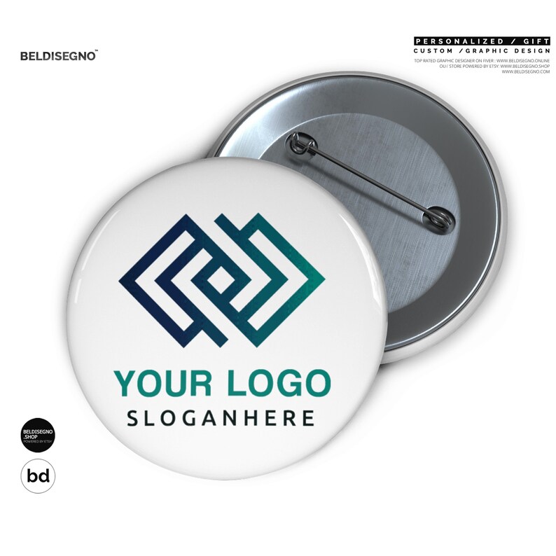 Custom Pin Buttons Personalized Lapel Pin With Picture Name | Etsy