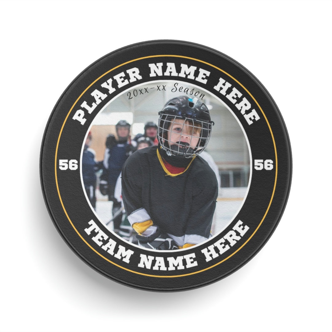 Custom Hockey Puck With Name and Photo Personalized - Etsy