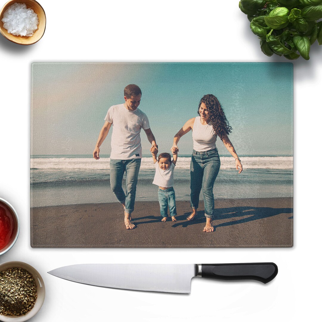 Personalized Glass Cutting Boards, Custom Photo Chopping Board, Chef ...