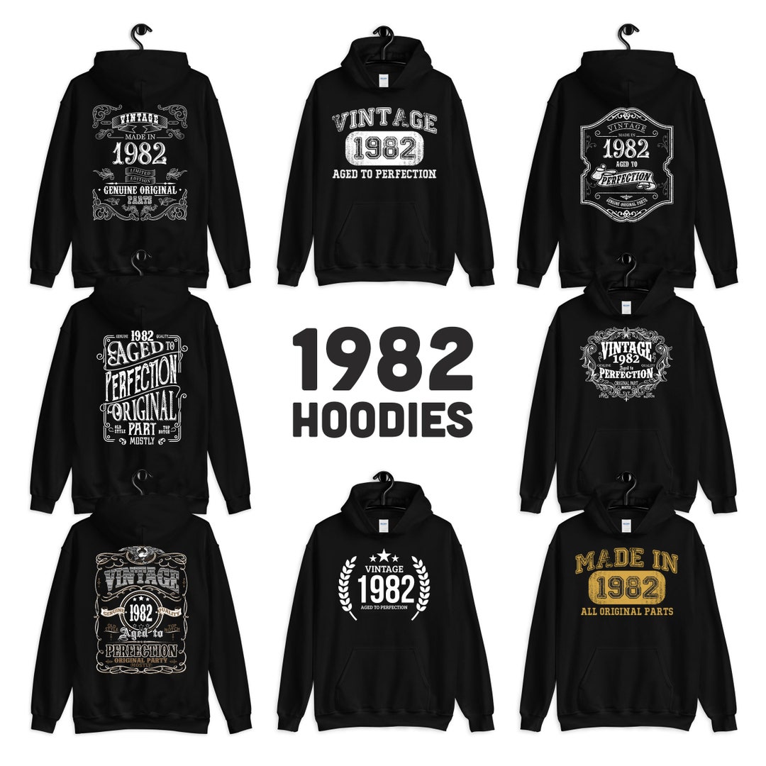 1982 Birthday Gift Vintage Born in 1982 Hooded Sweatshirt for - Etsy