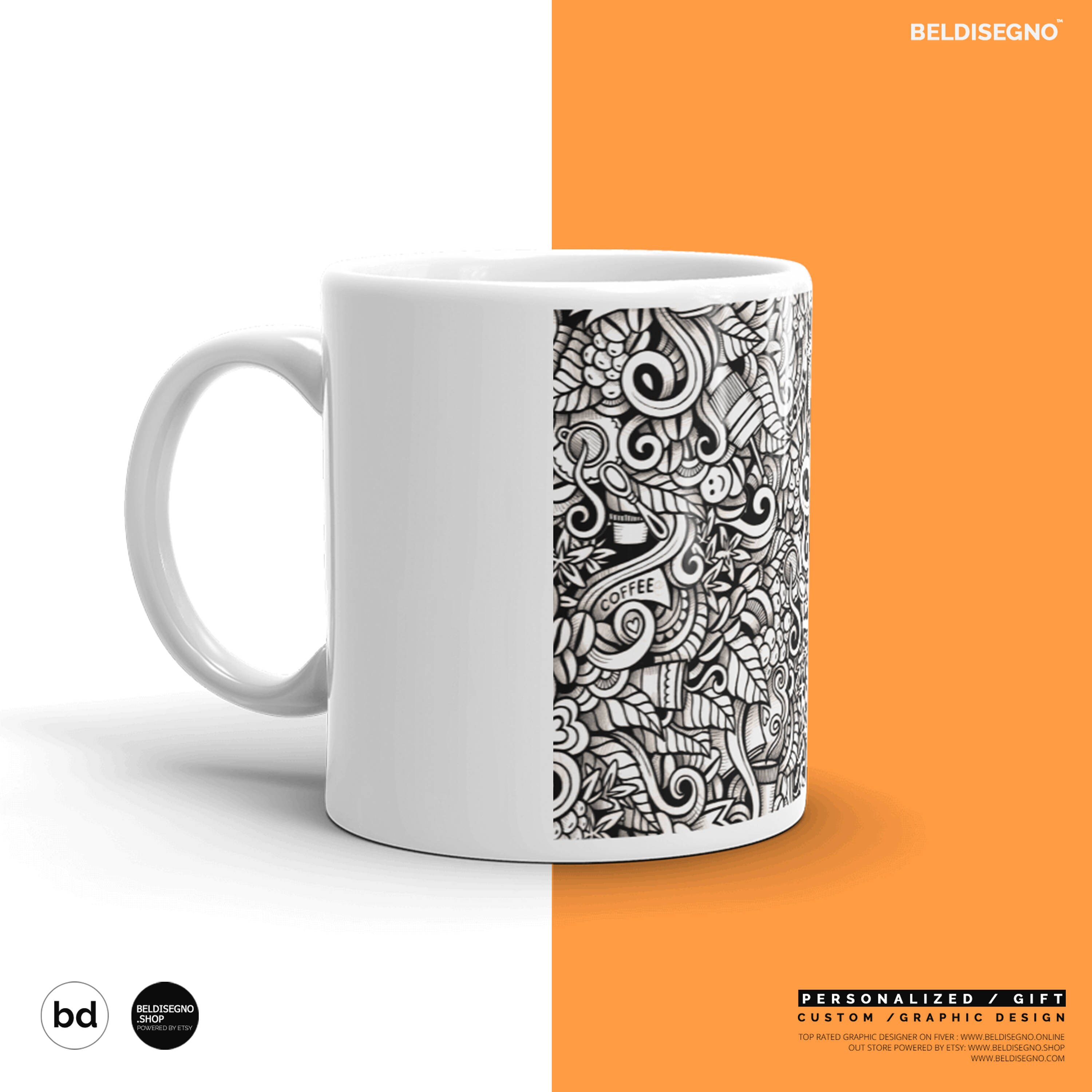 Personalized Coffee Mug Custom Mug Picture Photo Text Logo Etsy