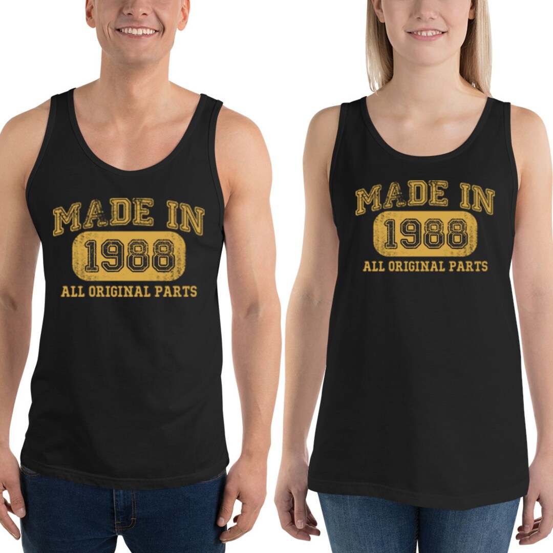 1988 Birthday Gift Vintage Born in 1988 Tank Tops for Men - Etsy