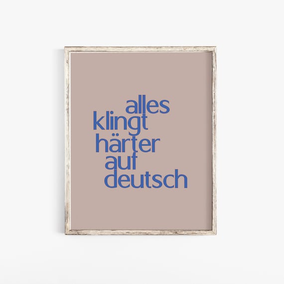 German Saying Printable Instant Download Classroom Wall Art - Etsy