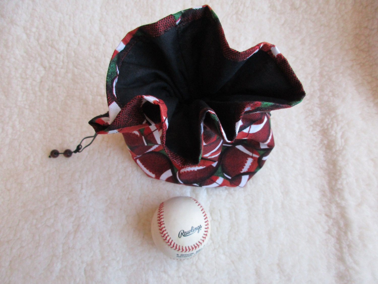 Drawstring Bag to Carry All Your Favorite Items In: Baseballs, Marbles ...