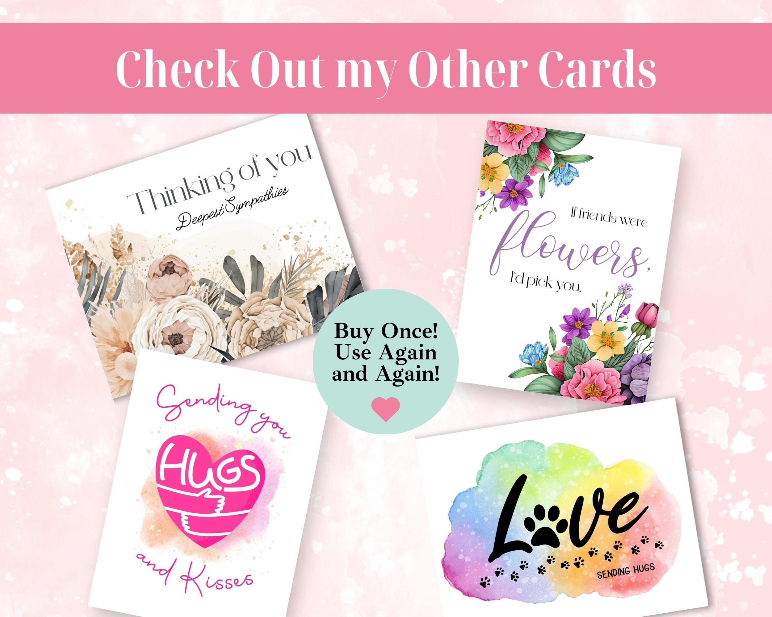 Sympathy Printable Greeting Card With Envelope Condolences - Etsy