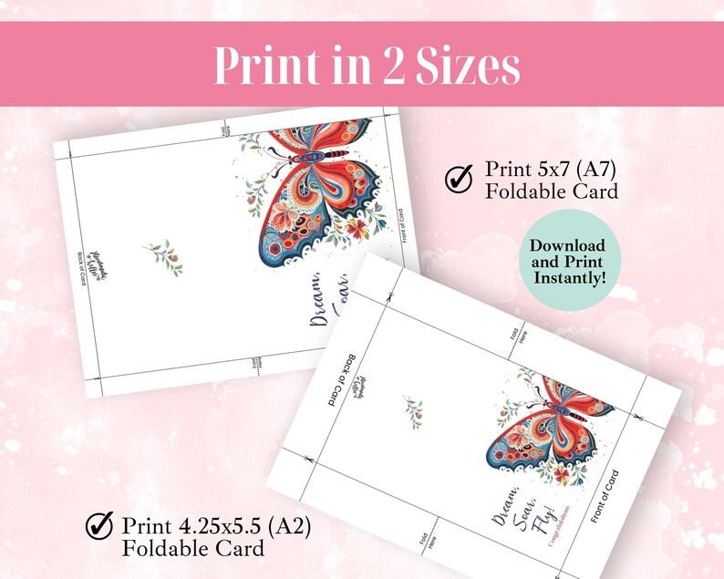 Congratulations Printable Greeting Card and Envelope for - Etsy
