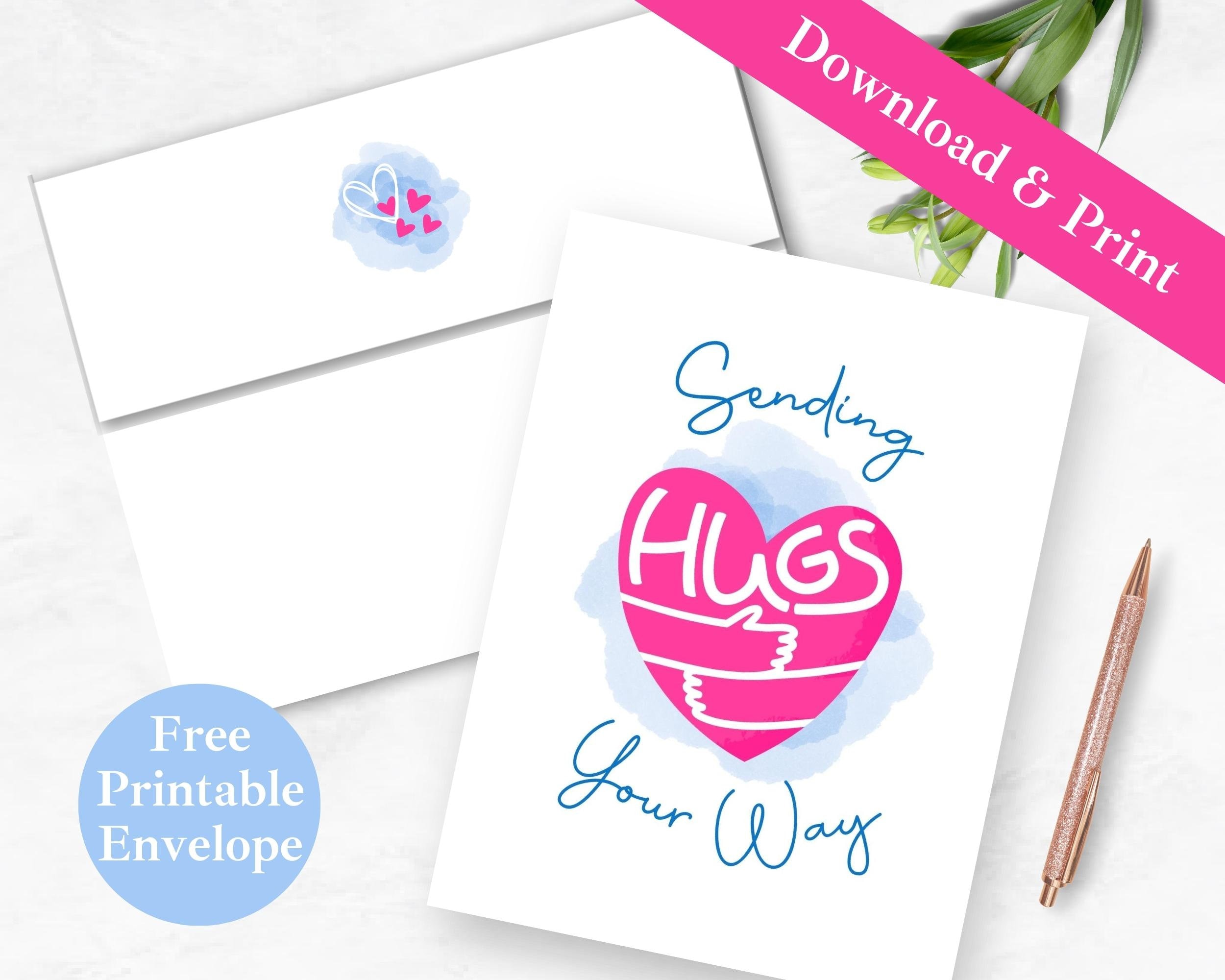 Printable Greeting Card Surgery Recovery and Envelope INSTANT DOWNLOAD ...