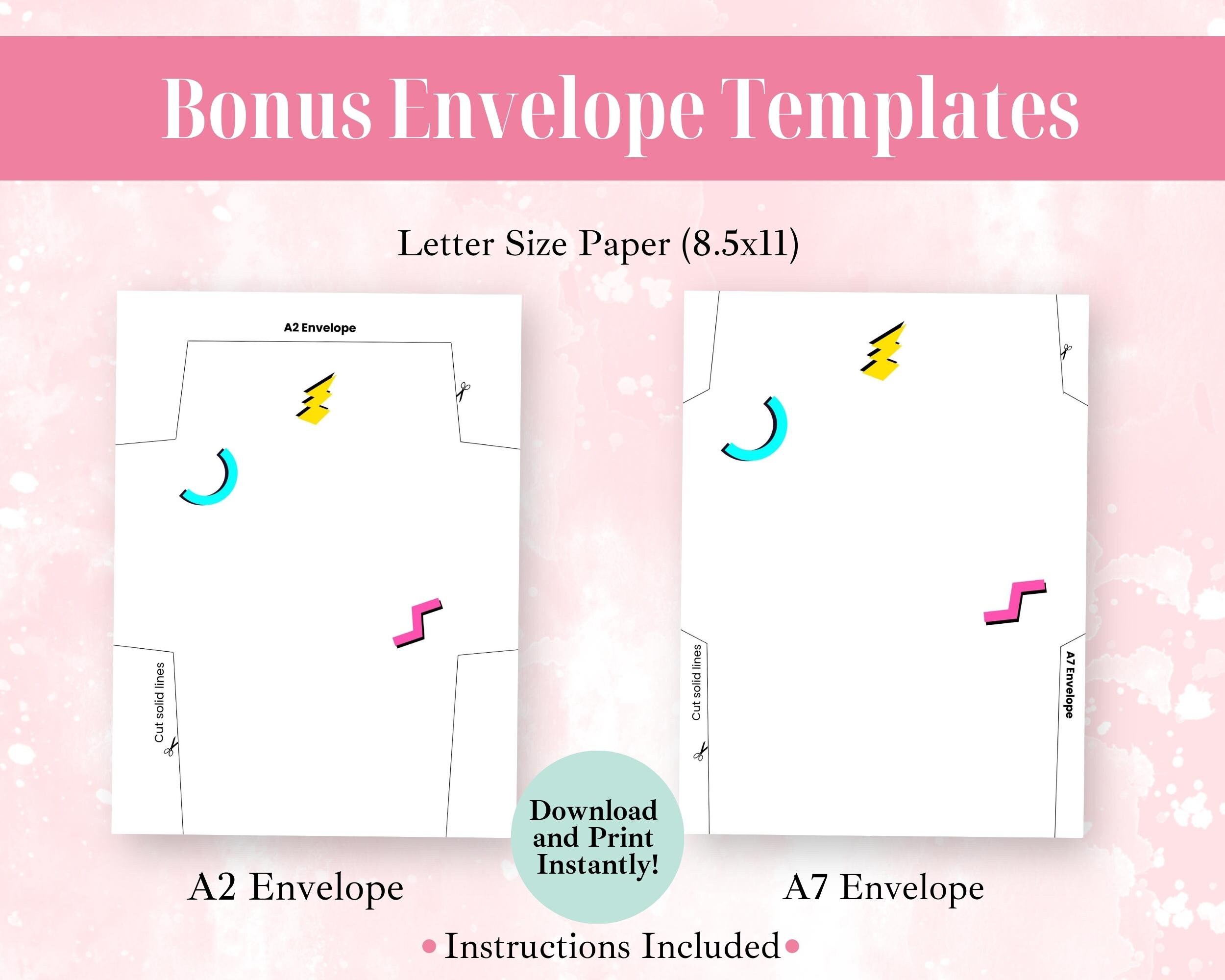 90s Theme Happy Birthday Printable Greeting Card and Envelope | INSTANT ...