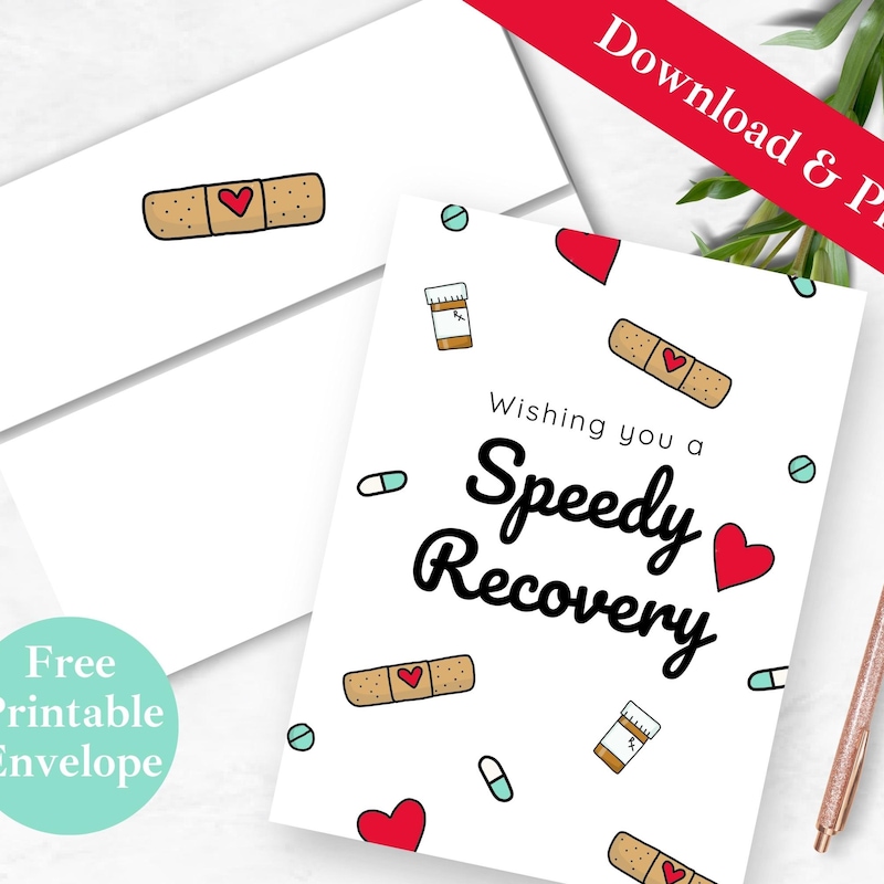 Get Well Card File - Etsy