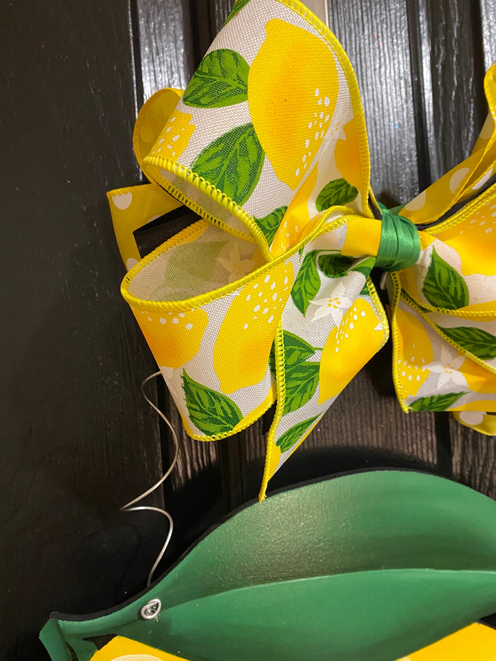 Lemon Door Hanger Lemon Wreath Custom Lemon Door Hanger Summer | Etsy
