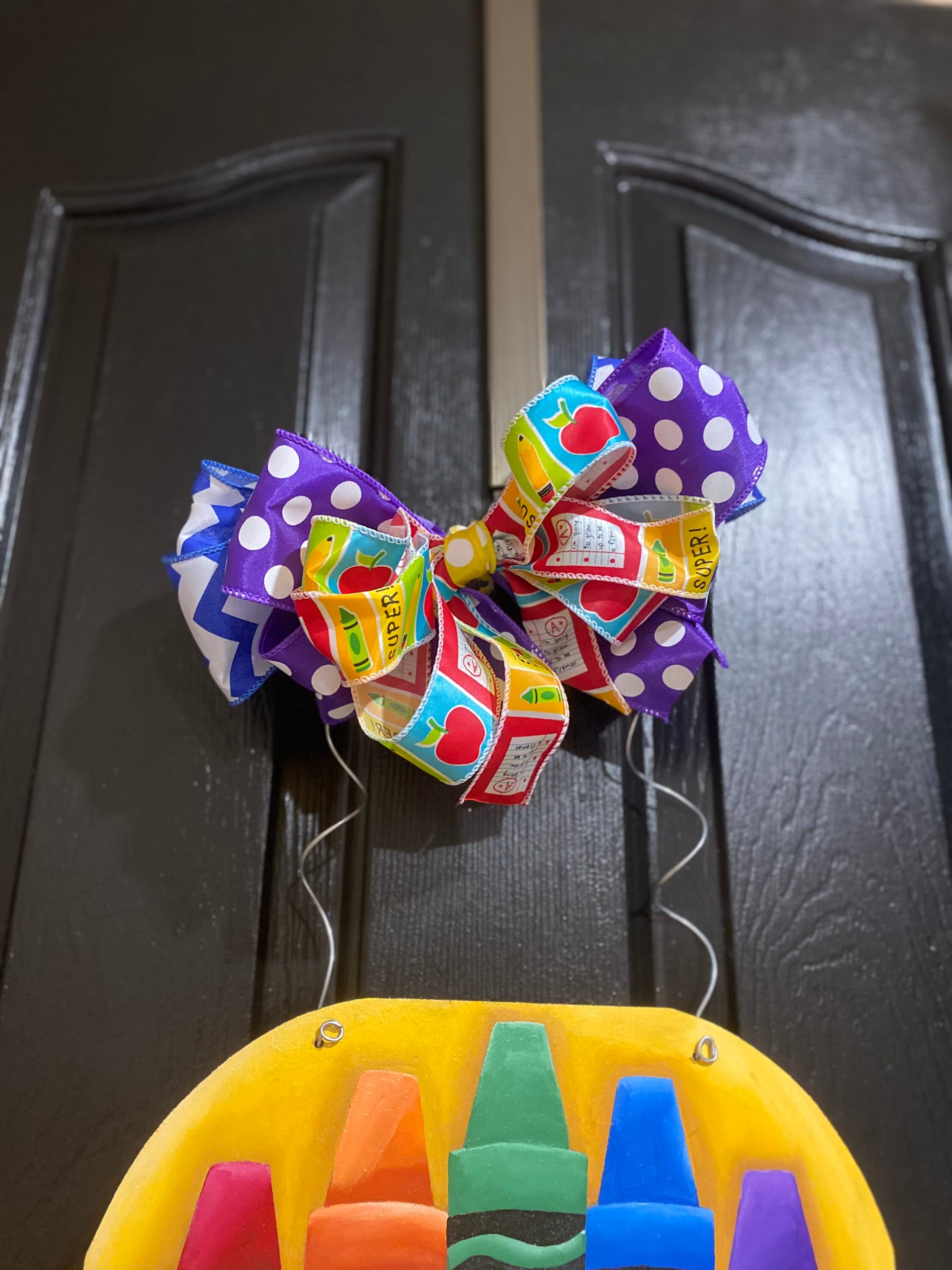 Crayon Door Hanger Back to School Teacher Gift Classroom | Etsy