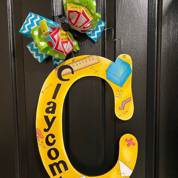 Teacher Wreath for Classroom Door - Etsy