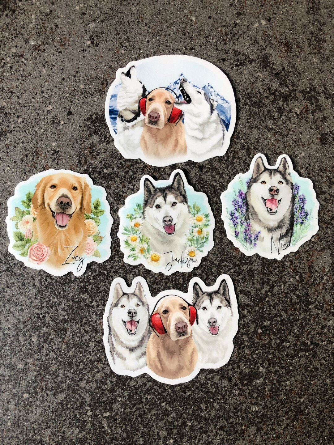 5 Sticker Pack - Etsy
