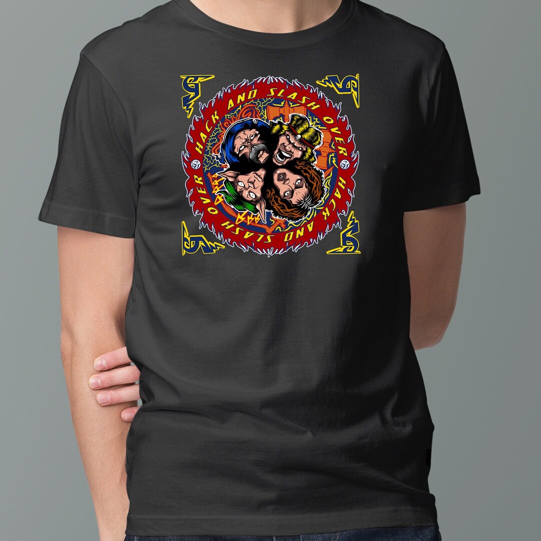 Gauntlet Video Game Shirt | Gauntlet Arcade Characters Parody KISS ...