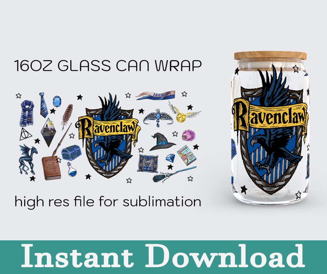 Potterhead Tumbler Wrap PNG, Wizard Can Glass Wrap, 16oz Libbey Can ...