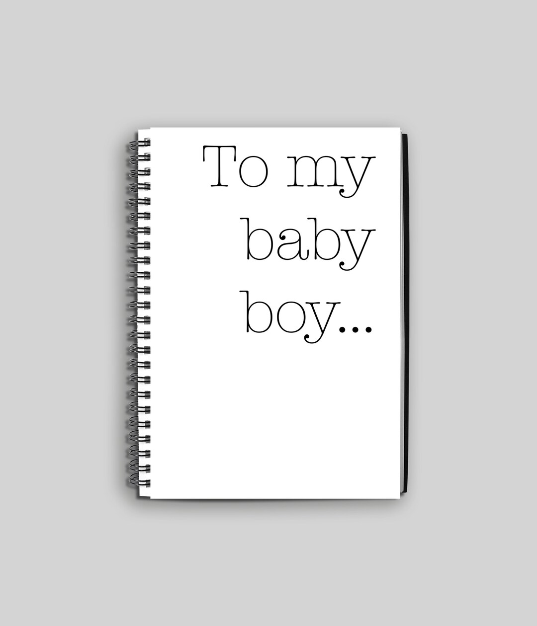 To My Baby Boy Notebook // New Mom Notebook // Baby Boy Journal ...