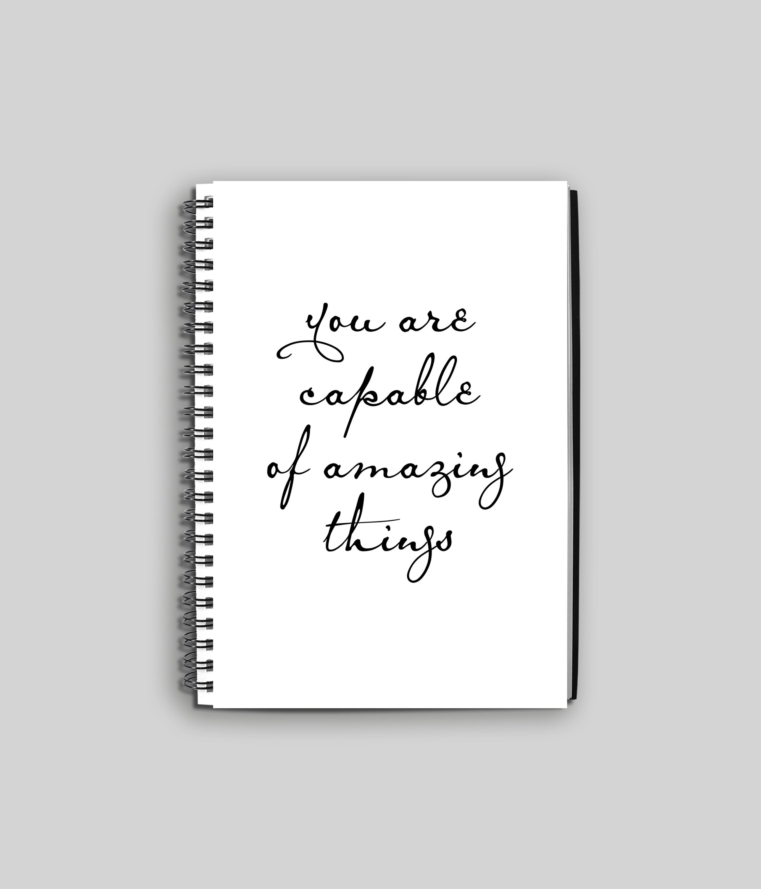 You Are Capable of Amazing Things Notebook Motivational - Etsy