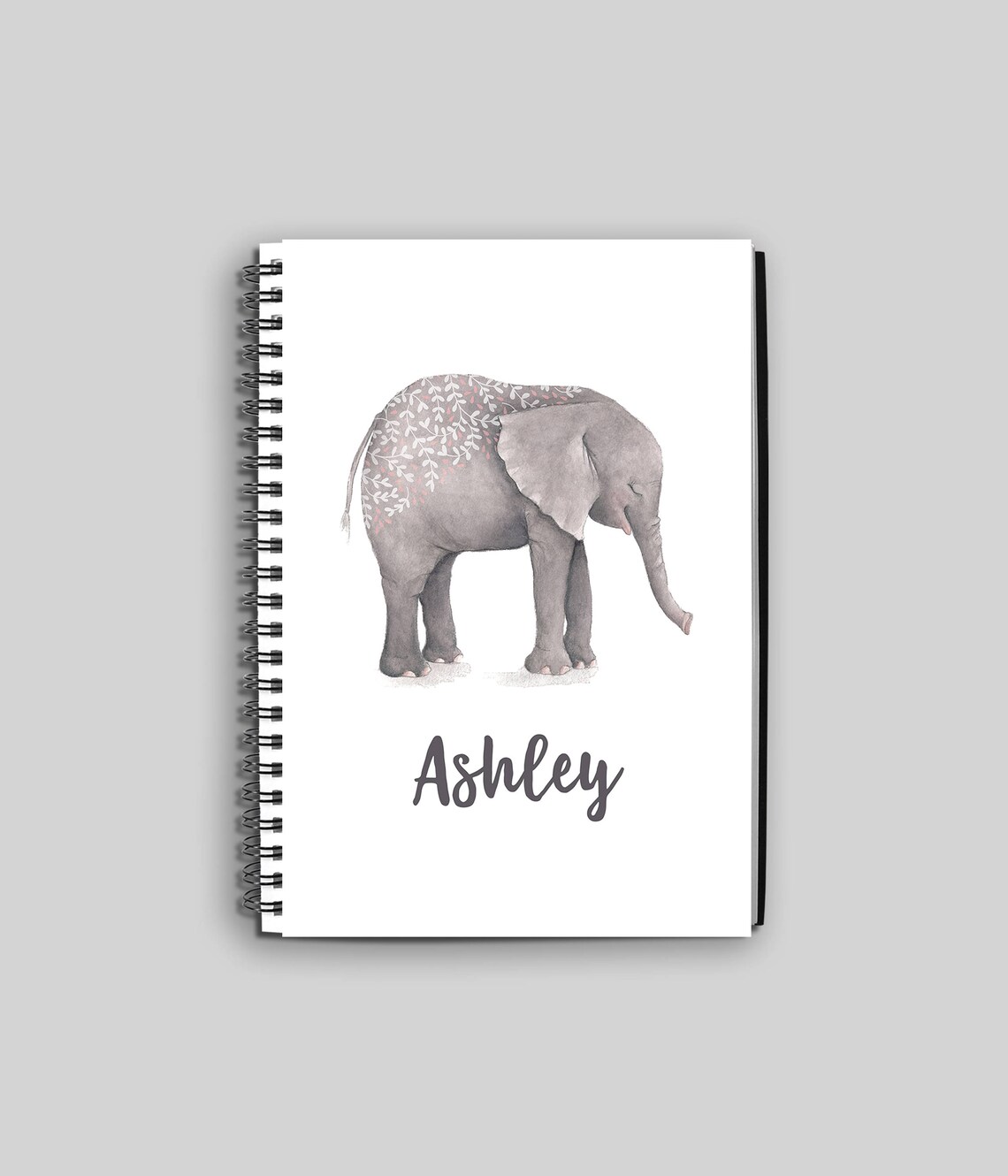 Elephant Notebook Personalized Elephant Notebook Elephant - Etsy