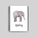 Elephant Notebook // Personalized Elephant Notebook // | Etsy