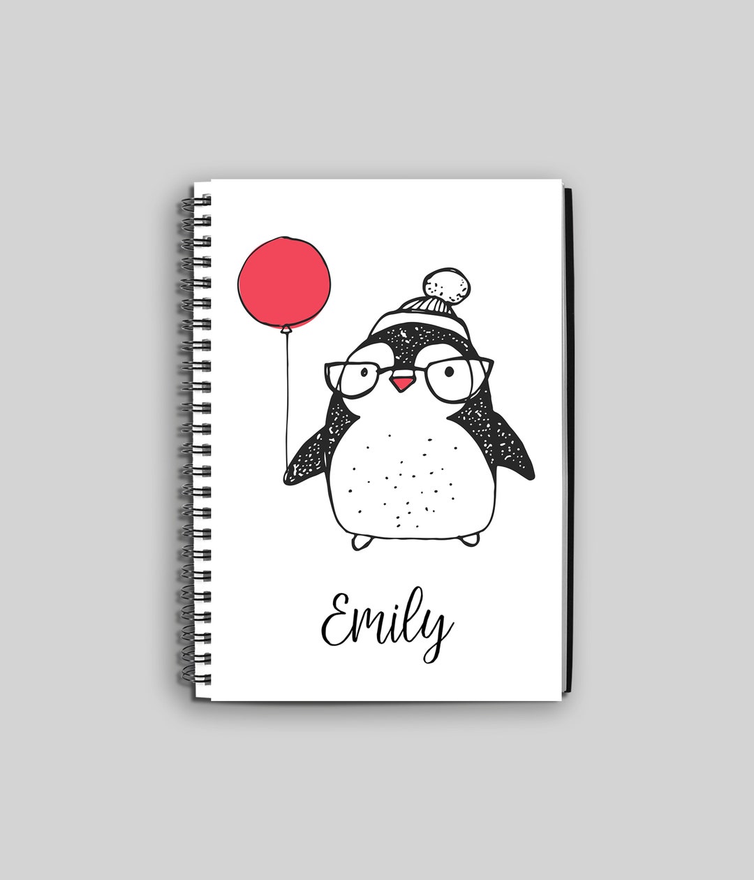 Penguin Notebook // Personalized Penguin Notebook // Penguin Notebook ...