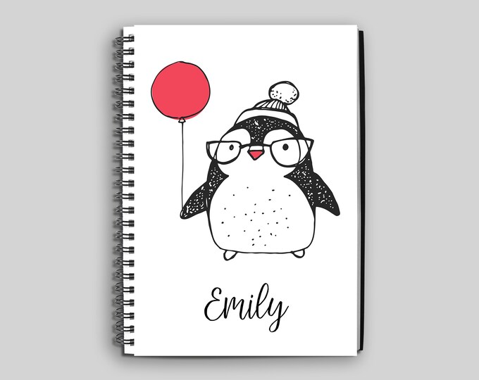Penguin Notebook // Personalized Penguin Notebook // Penguin Notebook ...