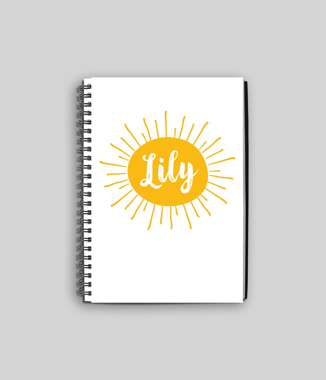 Personalized Sunshine Notebook // Custom Sun Notebook // Personalized ...