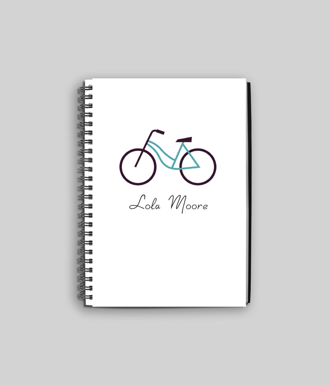 Bike Notebook // Personalized Bicycle Notebook // Journal With Bike ...