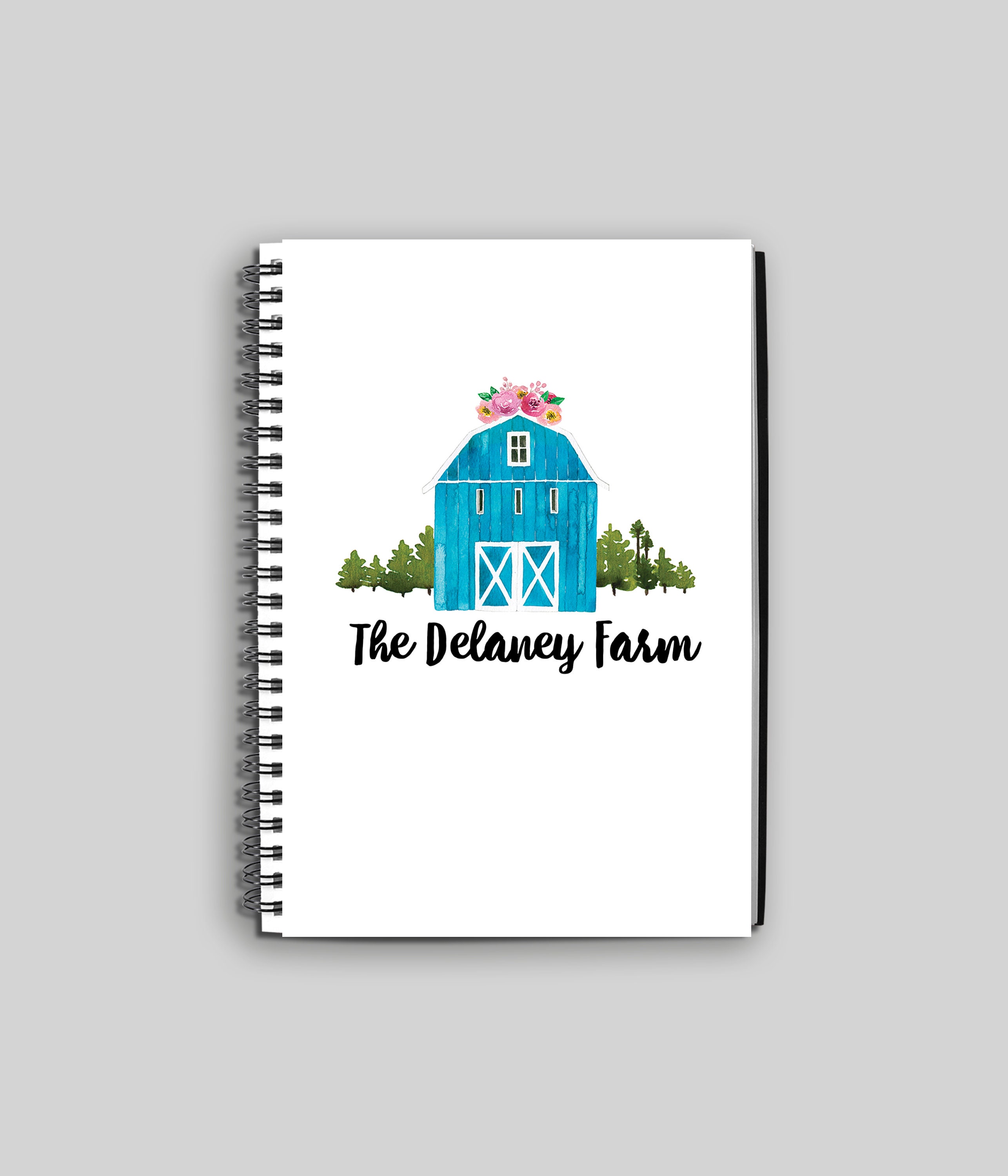 Custom Farm Notebook // Personalized Farm Notebook // Farm | Etsy