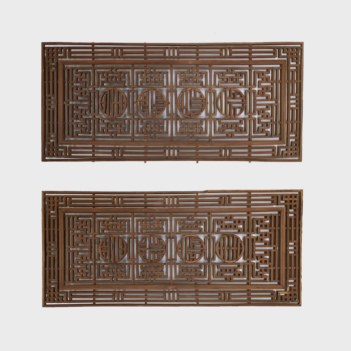 Antique 1910s Chinese Shutters, Set of 2 - Etsy