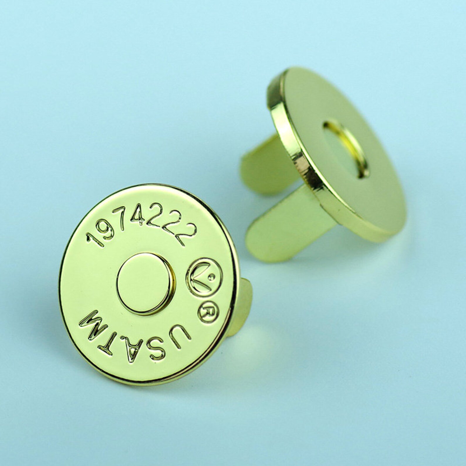 Magnetic Snaps Purse Double Rivet Closures Round Clasp Stud | Etsy