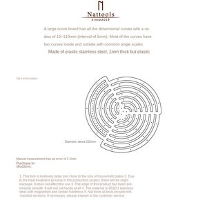 Large Circle Ruler Round Corner Stencil Template Draft Cut Shape DIY ...