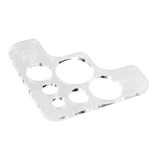 Leathercraft Curved Corner & Circle Ruler Stencil Cutting Rounded ...