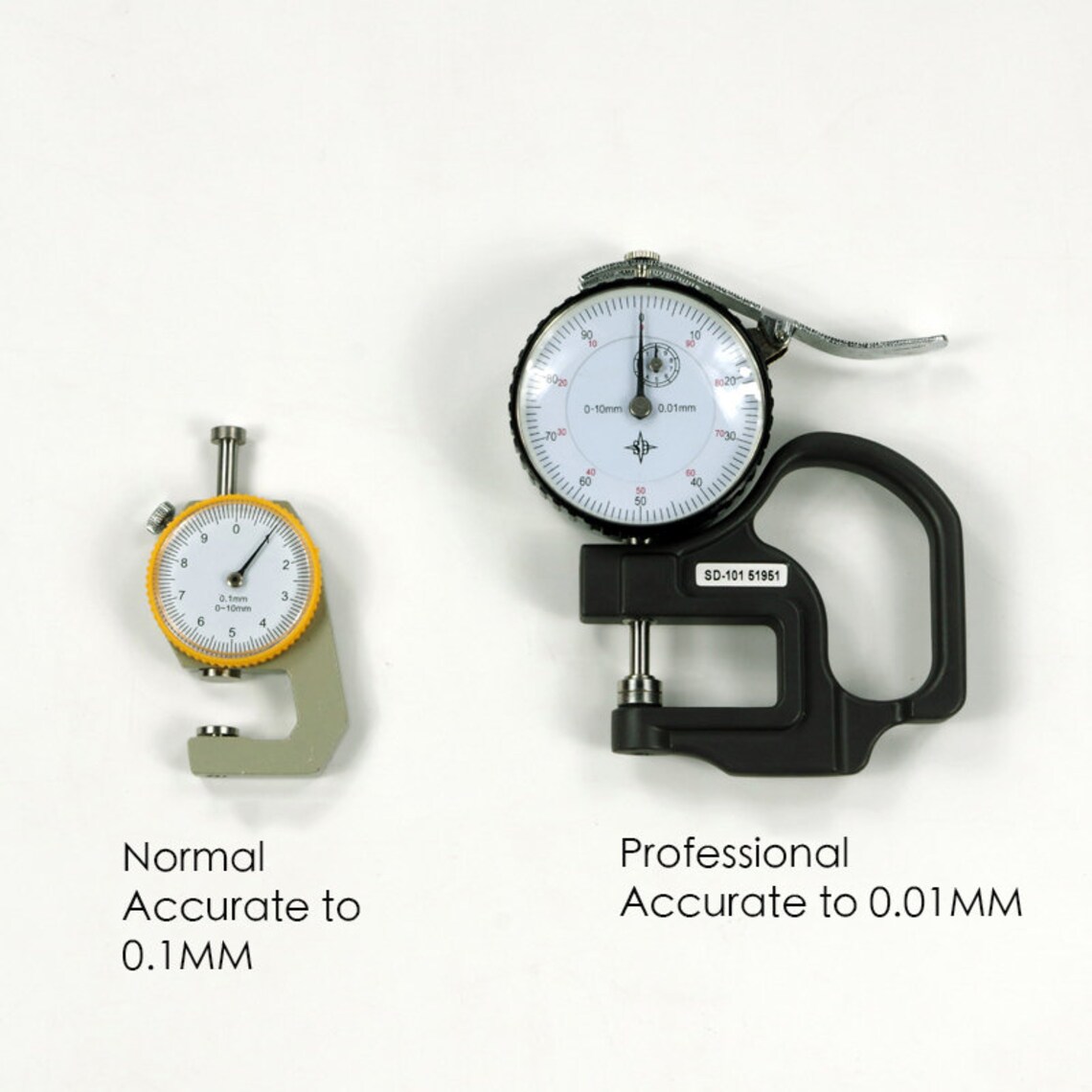 Meet Dikte Dikte Meter Leer 0 tot 10 mm 01 mm/001 mm - Etsy Nederland