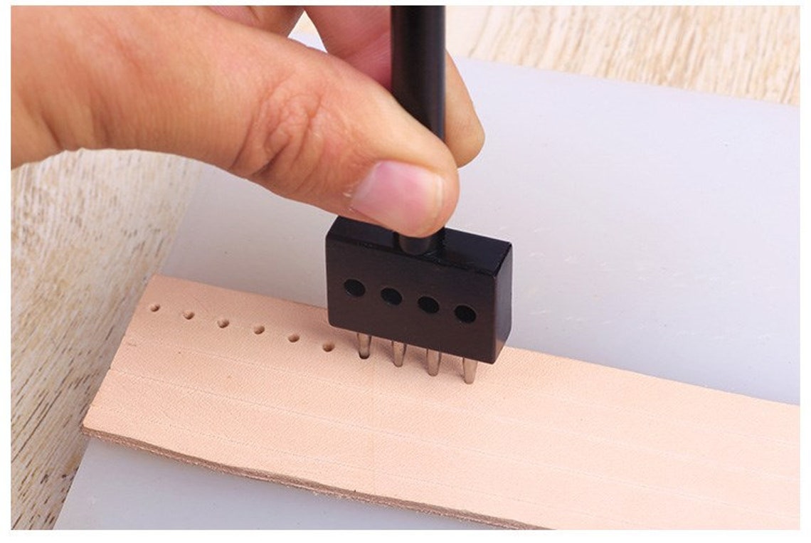 Leather Stitching Prong Punch Round Circular Holes Edge Chisel Craft ...