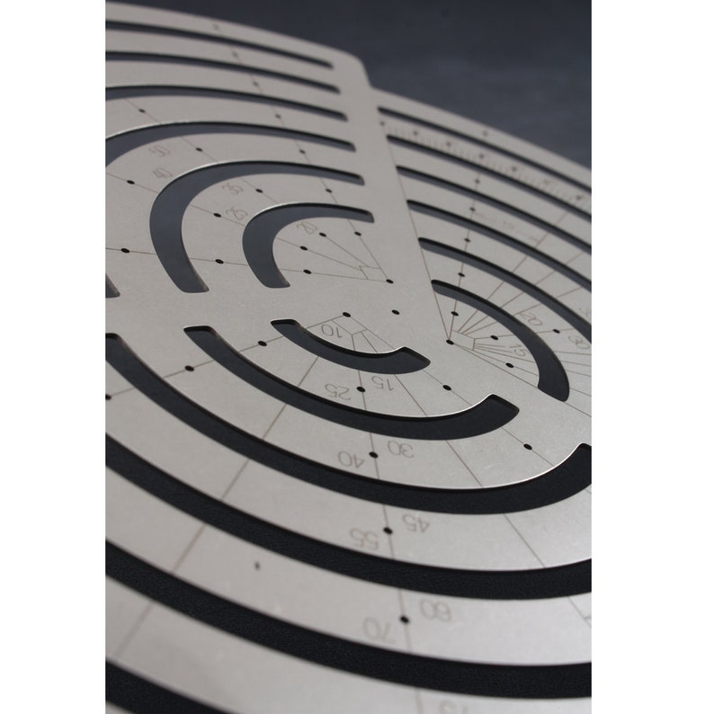 Large Circle Ruler Round Corner Stencil Template Draft Cut - Etsy