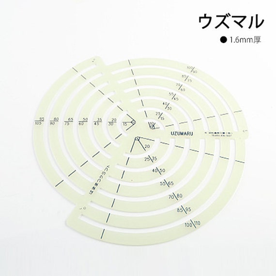 Círculo Curvas Dibujo Escala Dibujo Plantillas Plantilla Cuero - Etsy ...