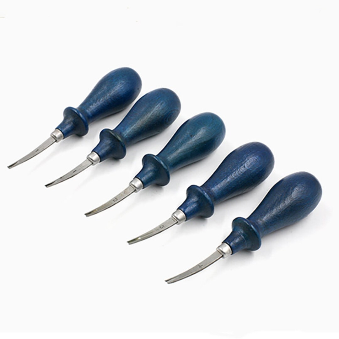 Leathercraft Steel Edge Stitching Groover Beveler Skiving Crease Knife ...