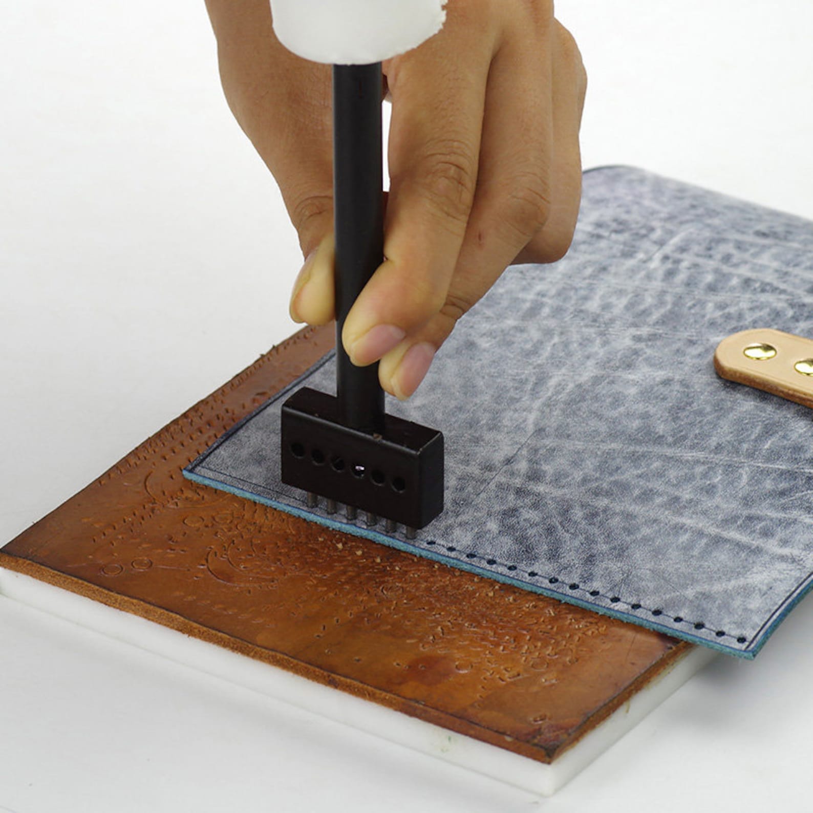 Leather Stitching Prong Punch Round Circular Holes Edge Chisel Craft ...