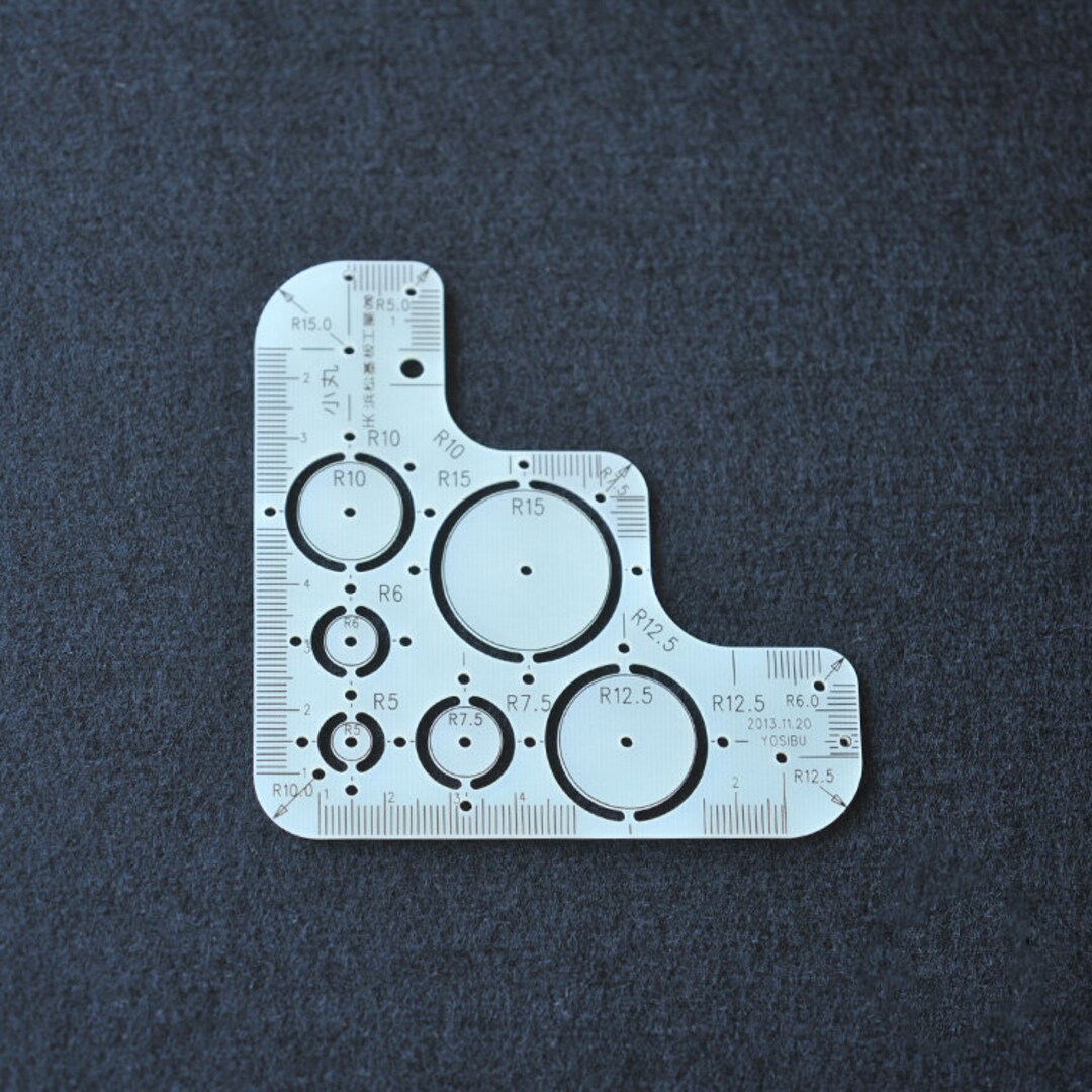 Japanese Leathercraft Curved Corner & Circle Ruler Stencil Cutting ...