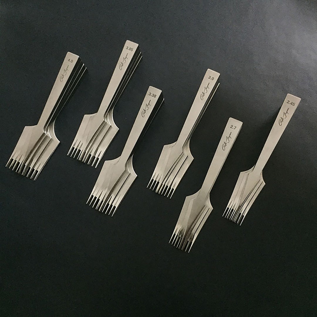 French Style Pricking Iron Chisel Stitching Lacing Leather Leathercraft ...