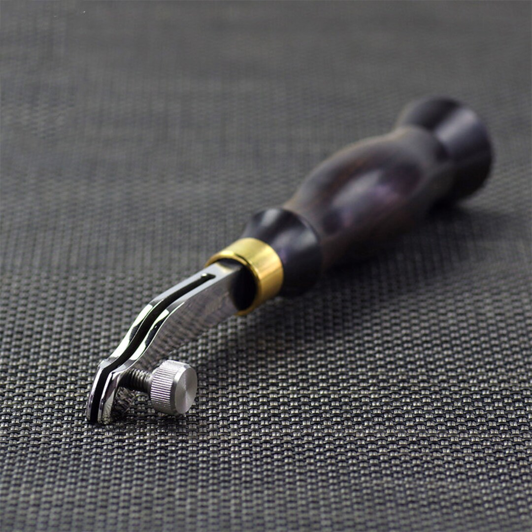 Leathercraft Adjustable Leather Edge Stitching Scribing Groover Creaser ...