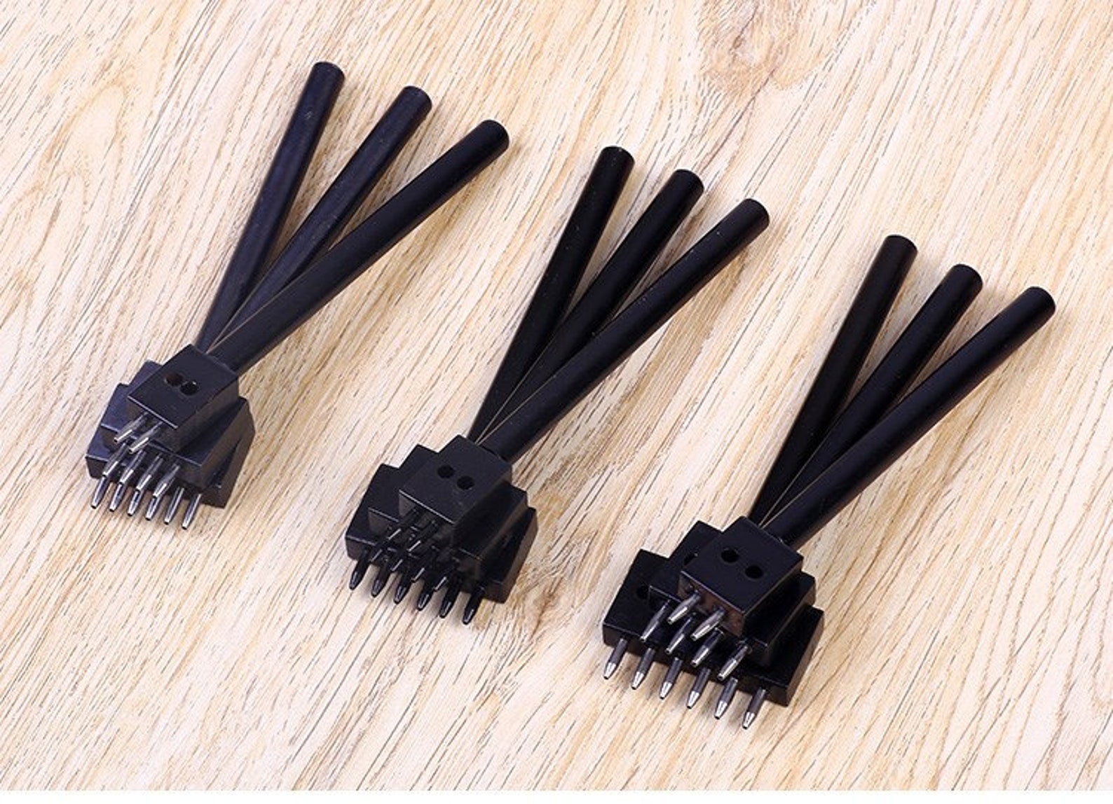 Leather Stitching Prong Punch Round Circular Holes Edge Chisel Craft ...