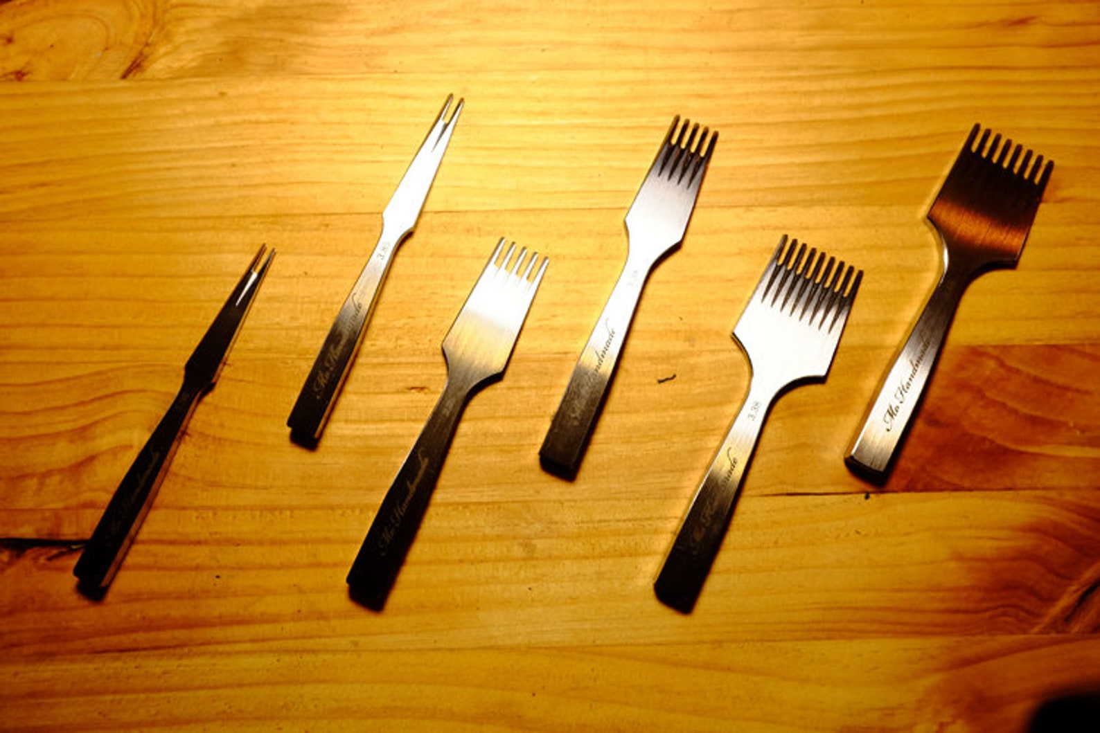 French Style Pricking Irons Stitching Lacing Punch Chisel Leather ...