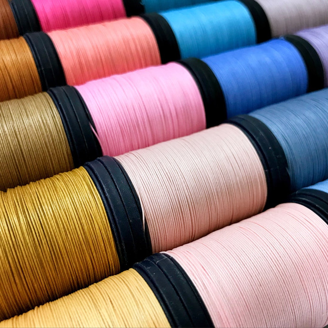 Leathercraft Threads (0.5/532) Sewing Genuine Needles Waxed Craft Linen ...