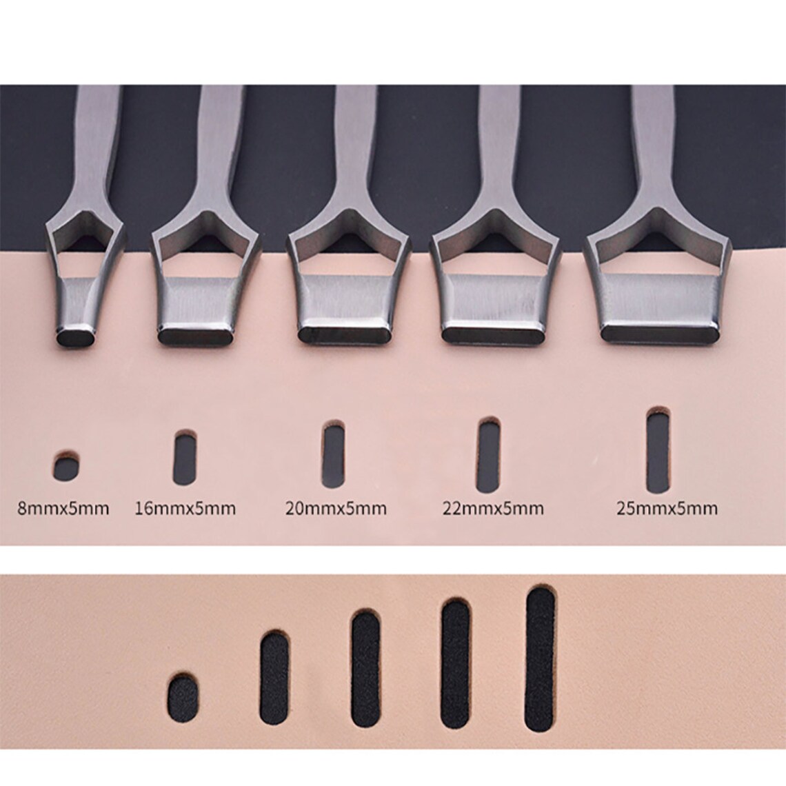 Oblong Punch Oval Belt Watch Strap Punch Cutting Shape Clutch Stitching ...