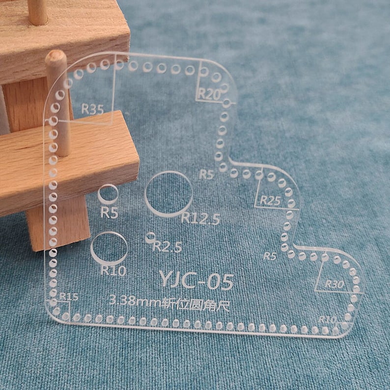 Leathercraft Curved Corner & Circle Ruler Stencil Auxiliary - Etsy